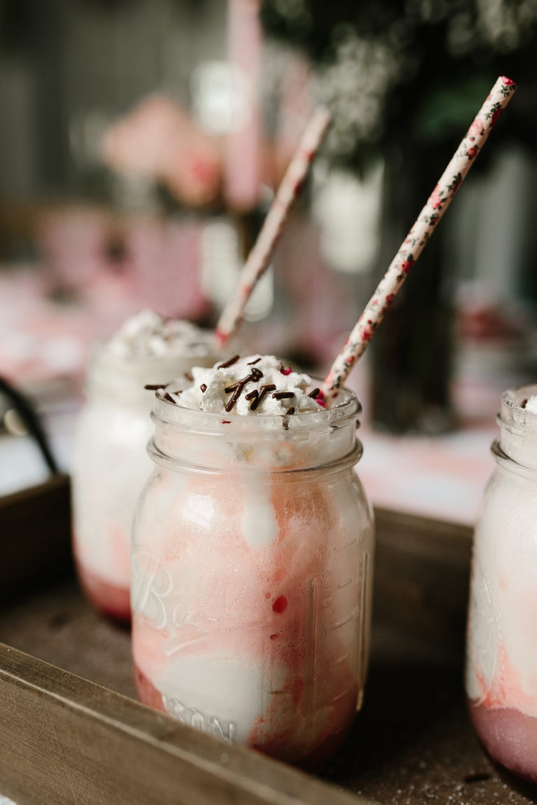 Pink Ice Cream Floats | KBStyled